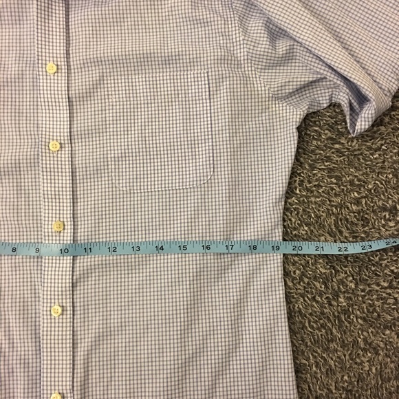Stafford | Shirts | Mens White Blue Checkedplaid Dress Shirt | Poshmark